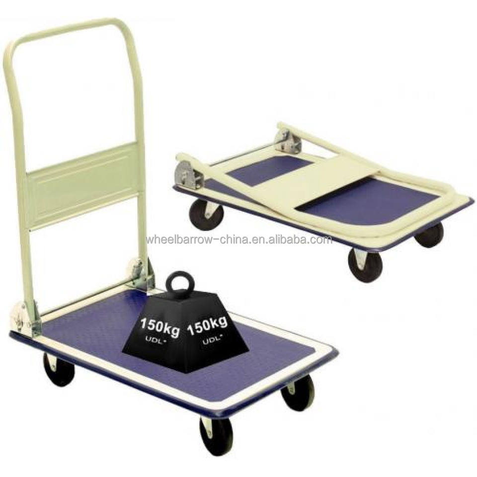 Folding Handle Push Cart Hand Trolley Prestar Flatbed Trolley Prestar ...