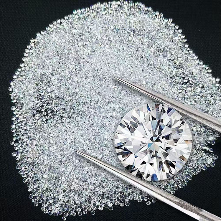 Wholesale Eco-friendly Lab Grown Round Diamond Green Luxury Loose Stone ...