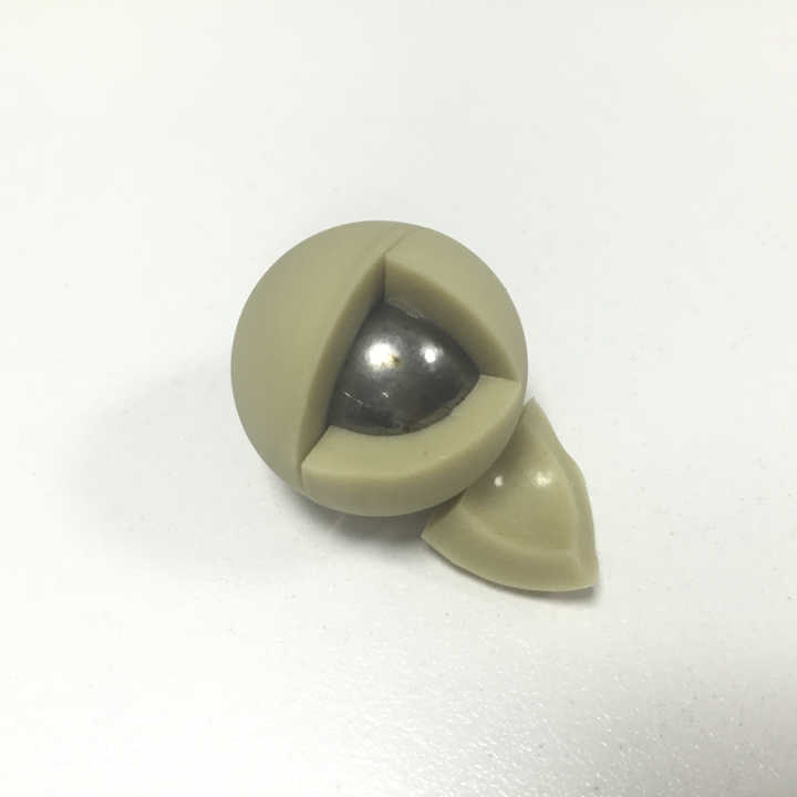 Custom size 18mm 20mm 25mm iron ball core steel ball core rubber coated ...