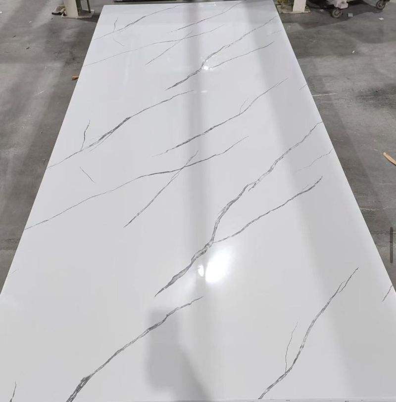 Modern Style Waterproof PVC Marble Sheet 3D Wall Panel for Bathroom ...