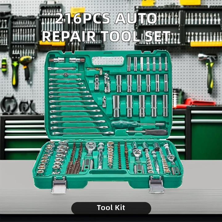 216PCS Auto Repair Tool Set - High Efficiency & Customizable