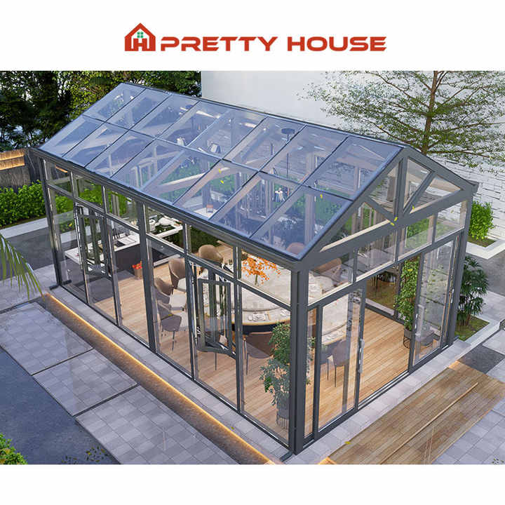 Conservatory Backyard Custom Pyramid Sunrooms Glass Houses Aluminium ...