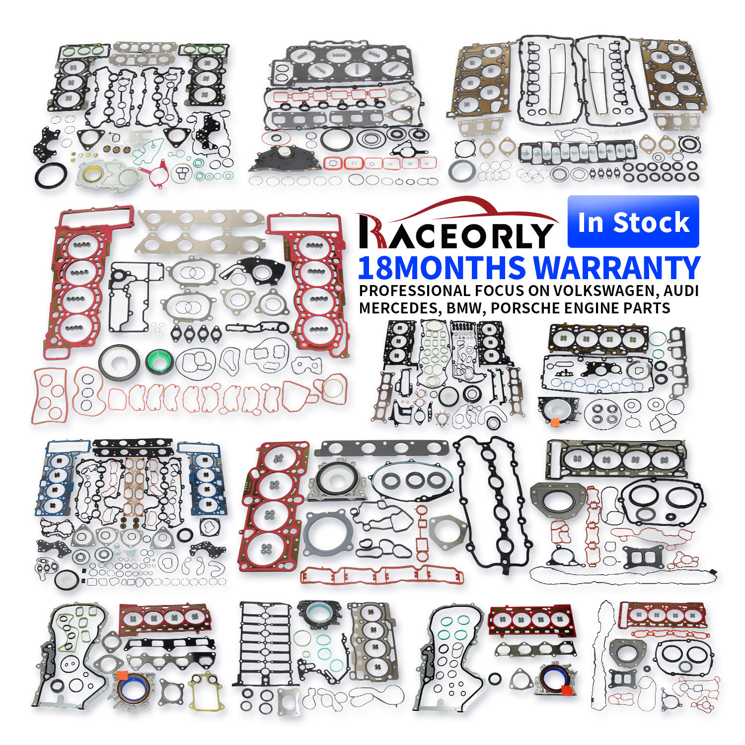 Car engine cylinder gasket timing repair kit Audi Volkswagen BMW BENZ ...