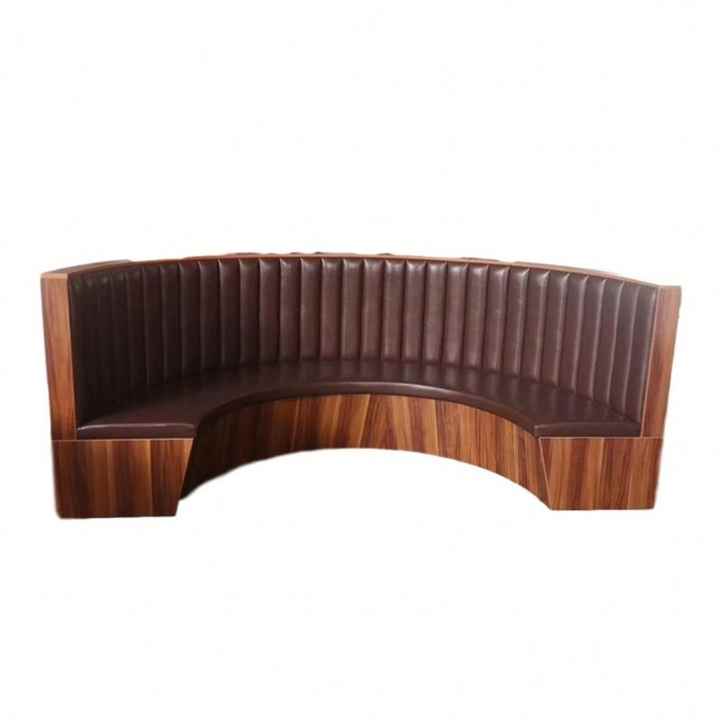 Corner Booth Seats With Tufted Leather Velvet Material Restaurant ...