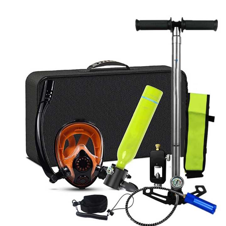 Underwater Sports Professional Set - Full Face Diving Masks with Scuba ...