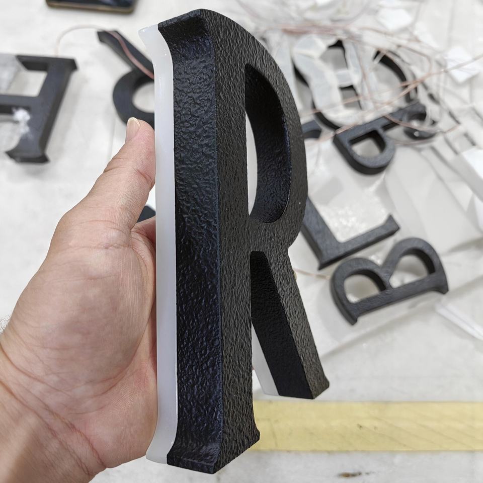 Custom Laser Cut Stainless Steel Backlit LED Channel Letters Waterproof ...