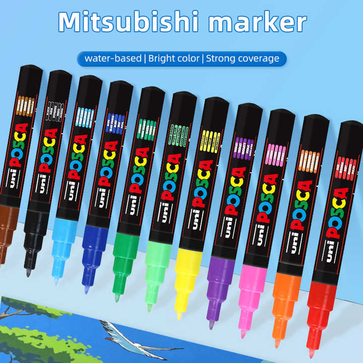 Artriink PC 5M Posca Markers - 16 Colors of Permanent Ink