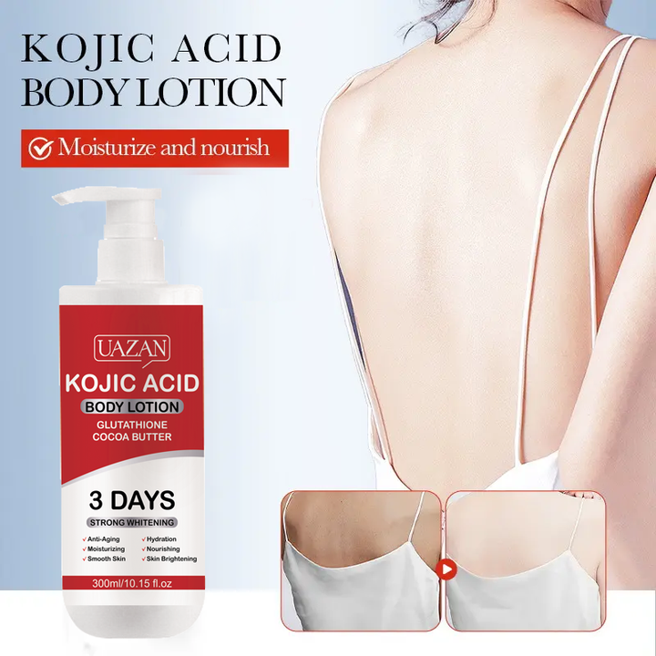 Custom Best Kojic Acid Skin Lightening Body Lotion for All Skin Types
