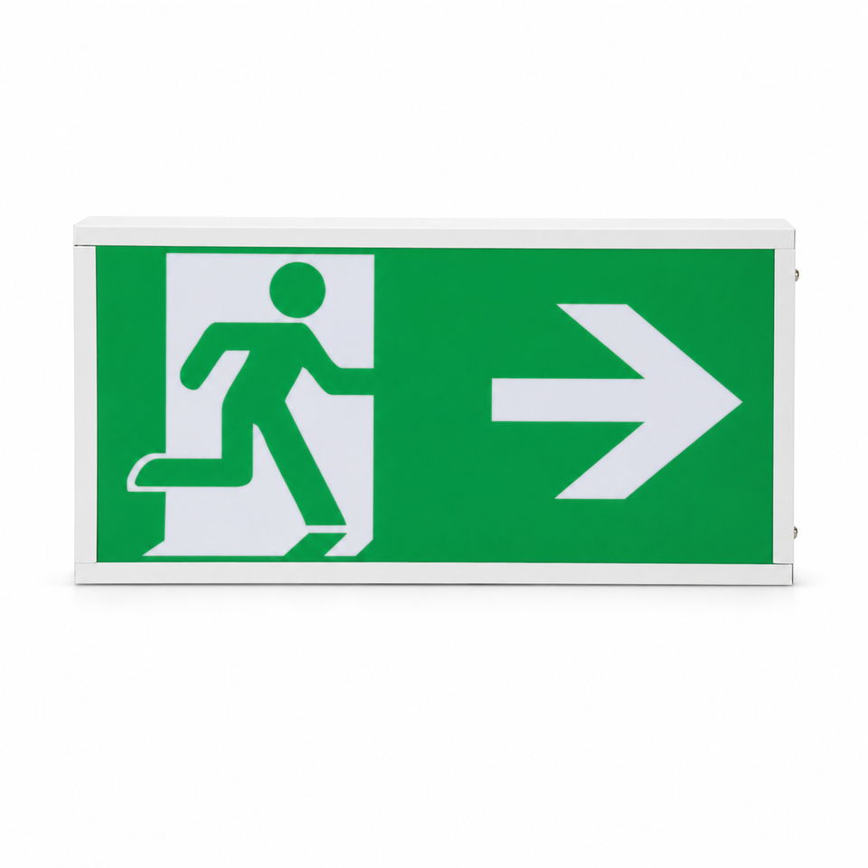 Rechargeable LED Emergency Exit Sign Maintained Wall Mounted LiFePO4 ...