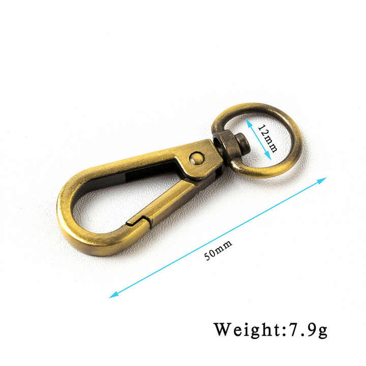 Metal Swivel Snap Hook for Bag Accessories Alloy Snap Hook Clasp D Tail ...