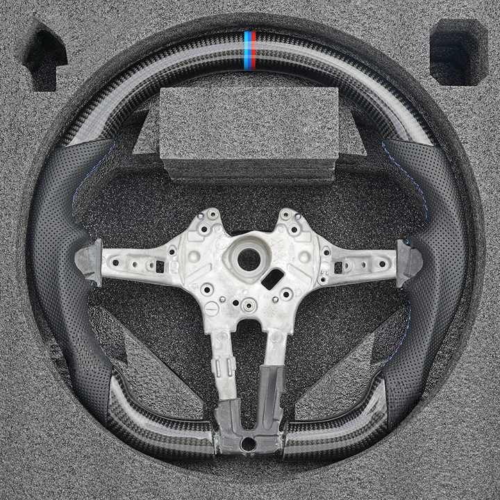 Durable Carbon Fiber Steering Wheel for BMW F10 M5 M6 M8 5 6 7 Series ...