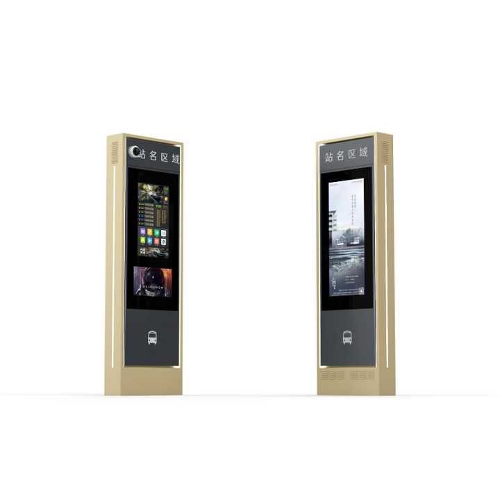 Multi-functional Advertising Wayfinding Bus Stop Digital Poster with ...