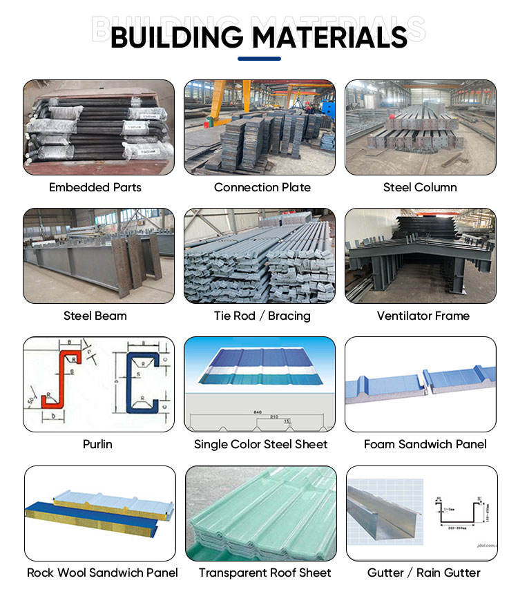 Fireproof Durable Steel Structure Stadium Prefab Warehouse Steel ...