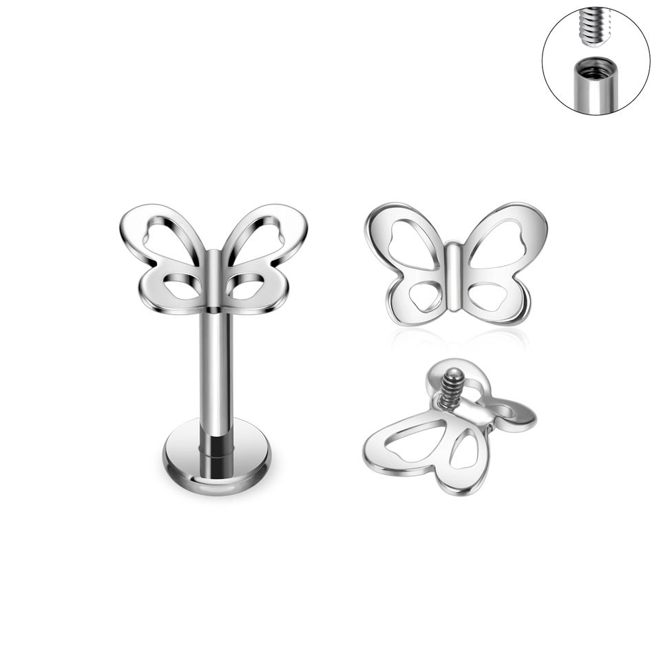 G23 Titanium Labret for Women Piercing Nasal Nail 16G Cartilage Helix ...