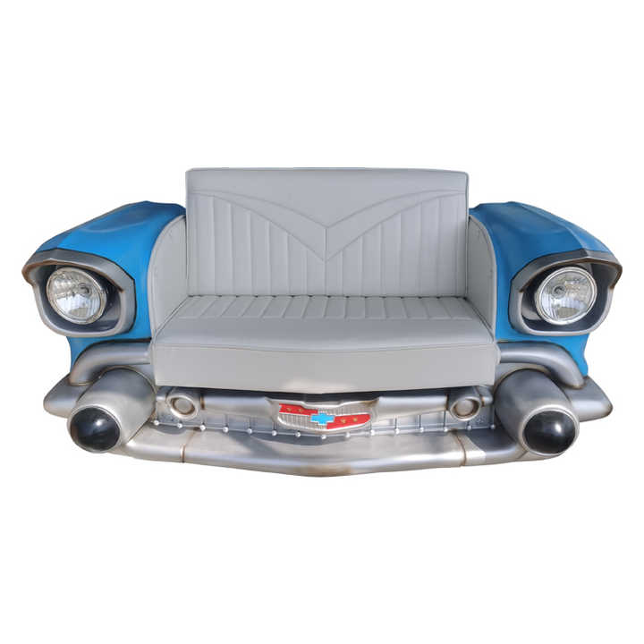 American Retro Diner Booth Sofa Leather Classic Car Couch