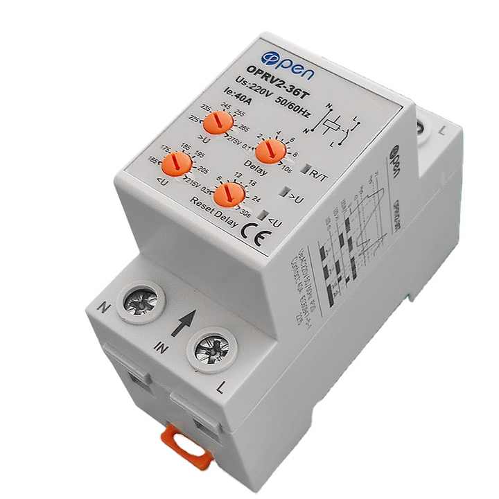 Open Electric adjustable voltage relay 63a 220v automatic reset ...