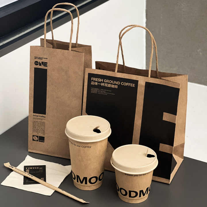 Custom Print 20 oz Disposable Double Walled Paper Cup Packaging Hot ...