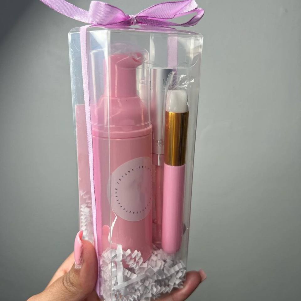 Eyelash Extension After Care Kit Lash Cleanser Kit Custom Lash Wash Set ...