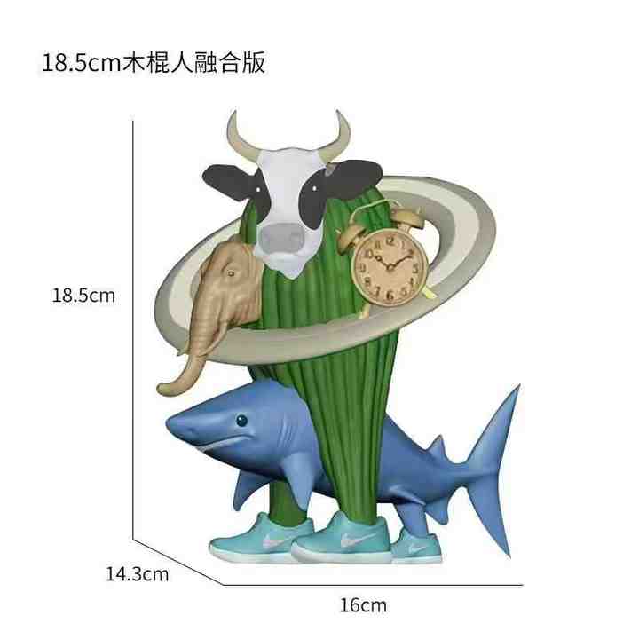 Tung Tung Tung Sahur Shark Doll Model Tralalero Tralala Italian ...