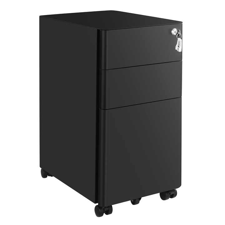 SONGMICS Office Cabinet with Wheels and Lock for Documents in DIN A4 ...