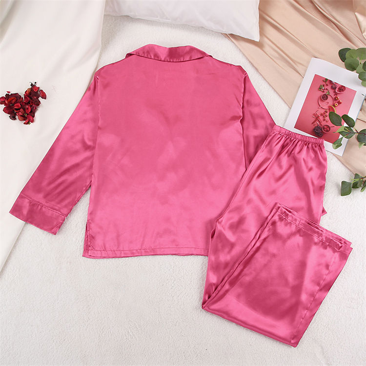 Casual Home Wear Women's Polyester Pajamas Plus Size Sleepwear Long ...