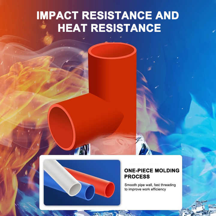 Red Blue PVC Corrugated Conduit Pipe Square Shape Durable Flexible High ...