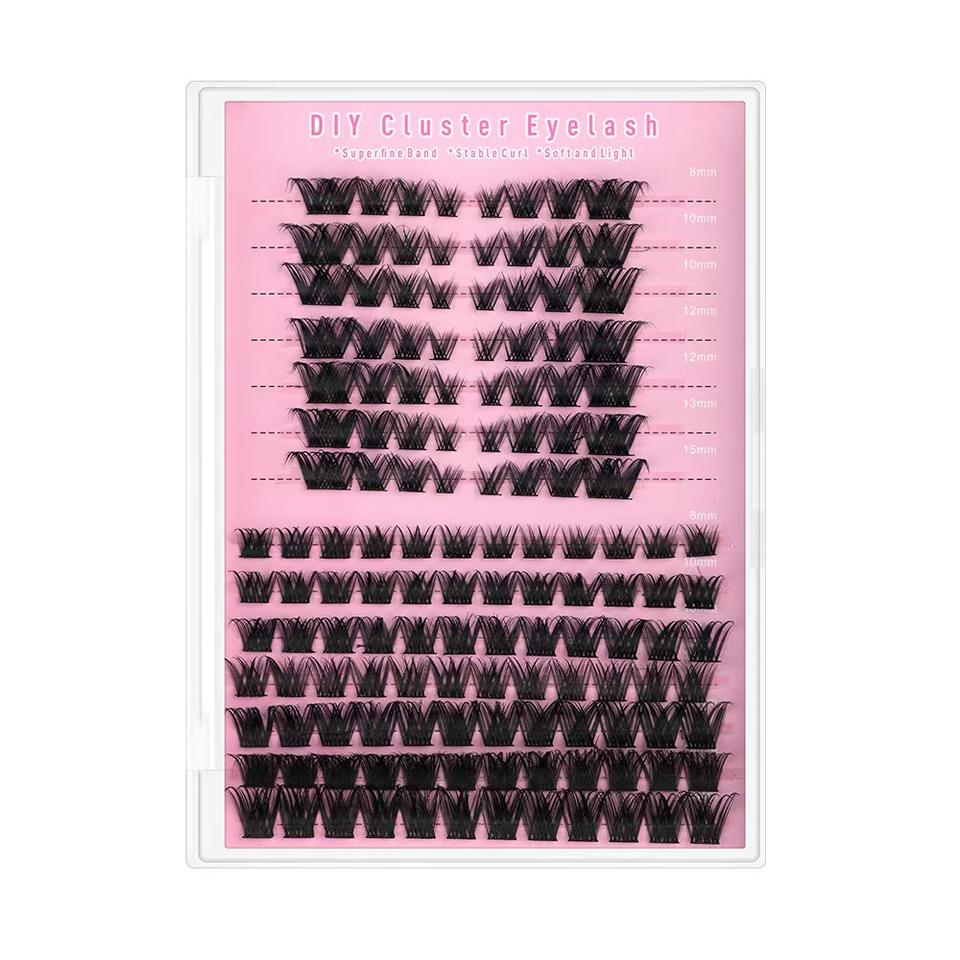 Wholesale DIY Eyelash Extension Kit Handmade Faux Mink Lash Clusters 0 ...