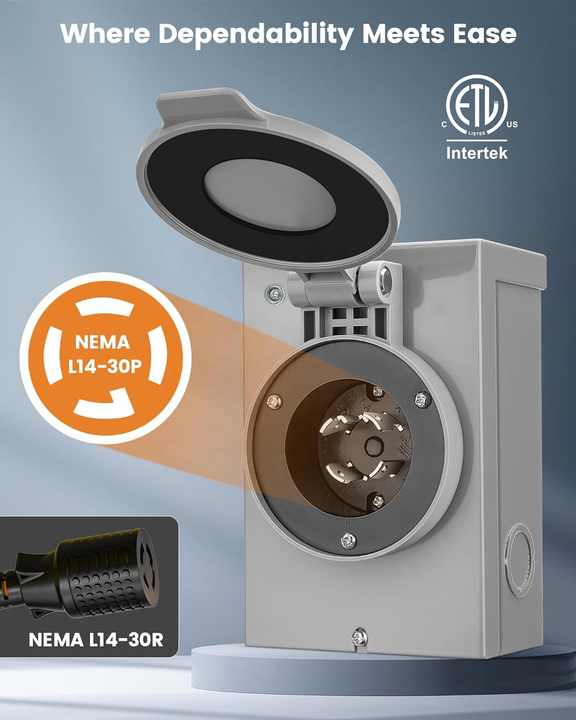 NEMA L14-30P Power Inlet Box - Reliable Emergency Power