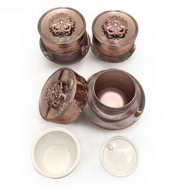 Supplier Custom Rose Gold Cosmetics Pump Bottle 30ml 50ml Cosmetics ...