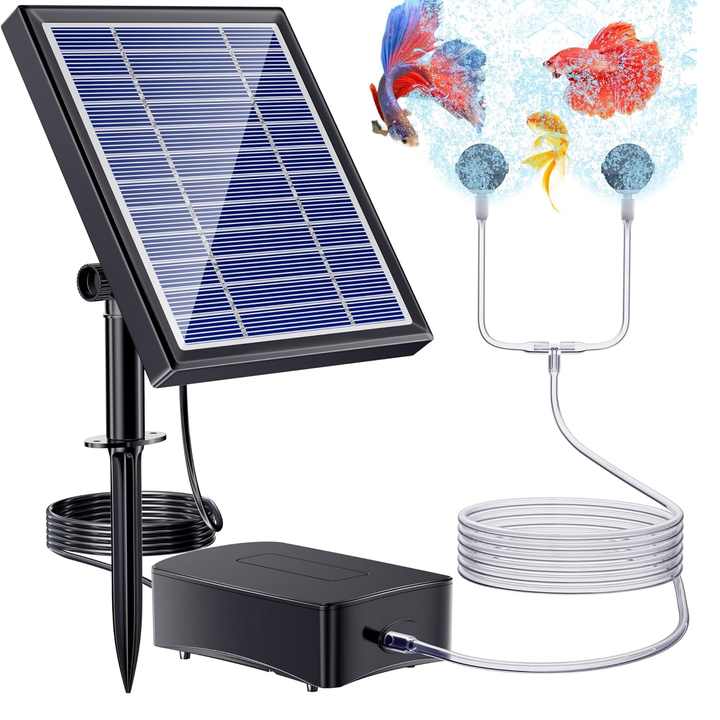 Sunsun Solar Power Aquarium Filter Air Pump - 3-Year Warranty