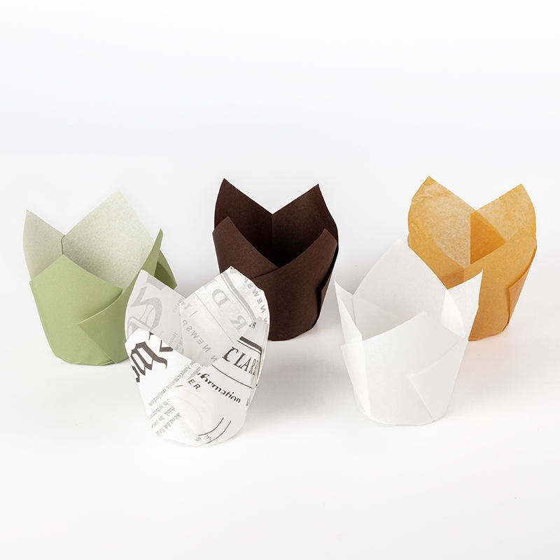 Natural Super Giant Tulip Cupcake Liners for Baking, Unbleached Cupcake ...