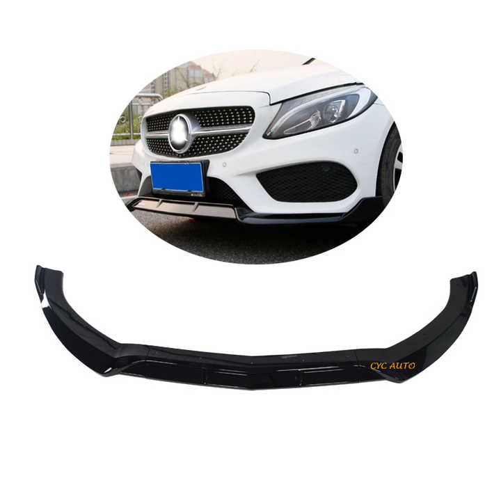 Auto Parts W205 Facelift Front Splitter for Mercedes Benz W205 C Class ...