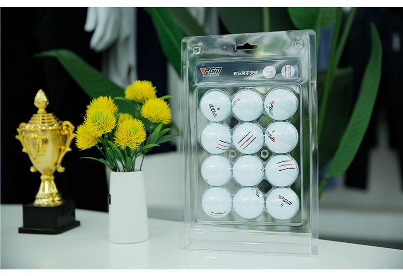 PGM Q027 custom high quality 3 line 3 layer golf ball tournaments golf balls for game-企业官网