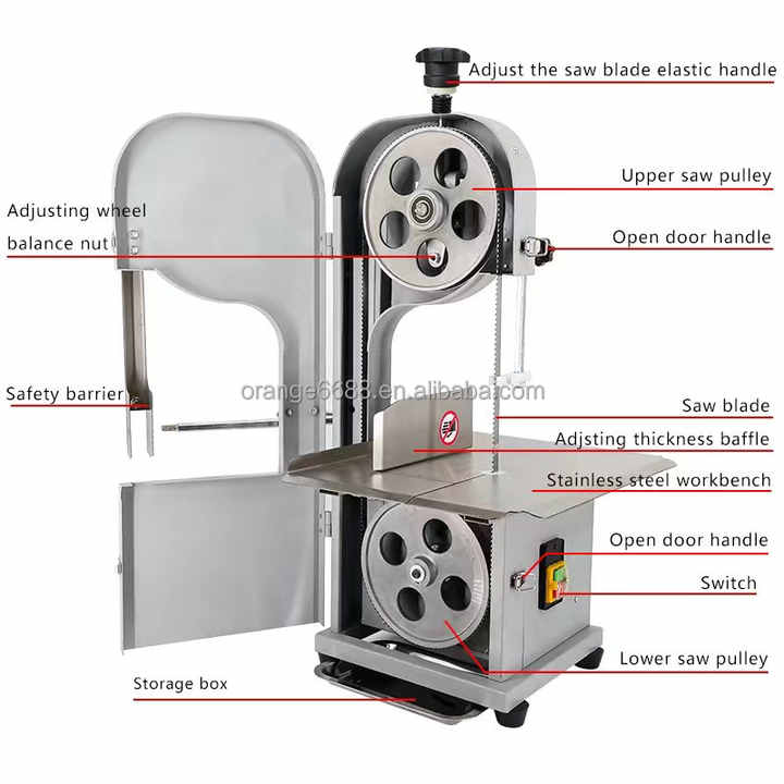 High Quality Frozen Bone Saw Electric Used Meat and Bone Saw Meat Fish ...