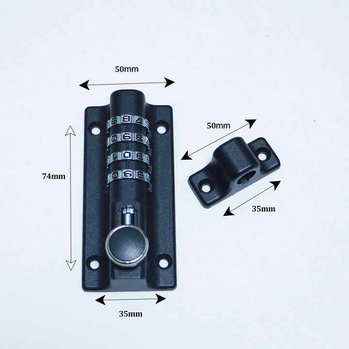 Cabinet/ Door Lock ,4 Digit Combination Lock, Tamper-proof Sliding ...