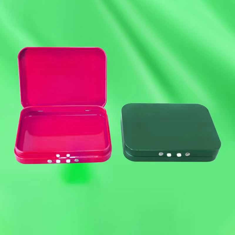 Moisture-proof Airtight CR Tin Packaging Box with Silicone Tray