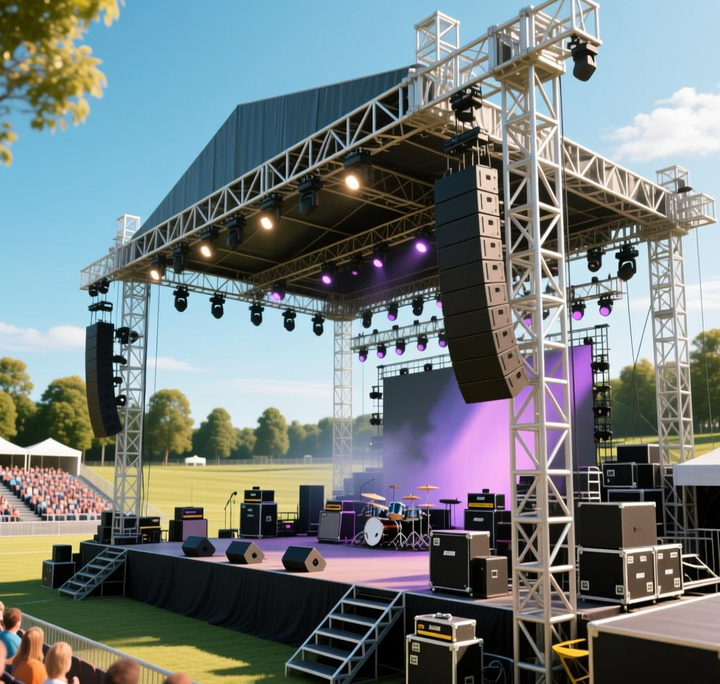 ESI Aluminium Portable Roof Truss for Stage Easy to Assemble and ...