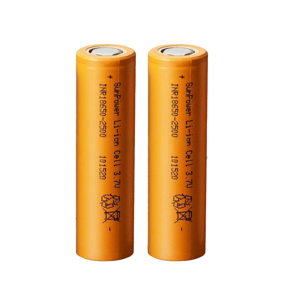 SUNPOWER 3.7V-4.2V LISHEN LA 2500mAh 10C 30A Li-ion Rechargeable ...