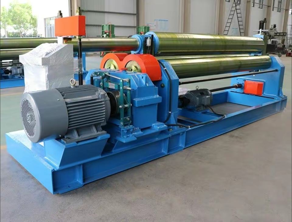 Electric Three Roll Automatic Plate Rolling Machine Stainless Steel ...