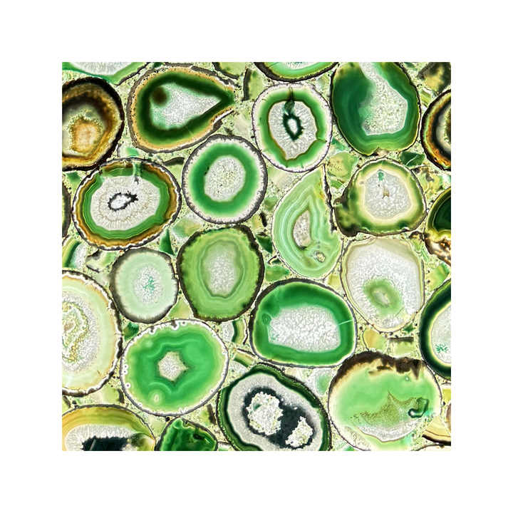 Custom Size Translucent Luxury Marble Green Semi Precious Stone Agate ...