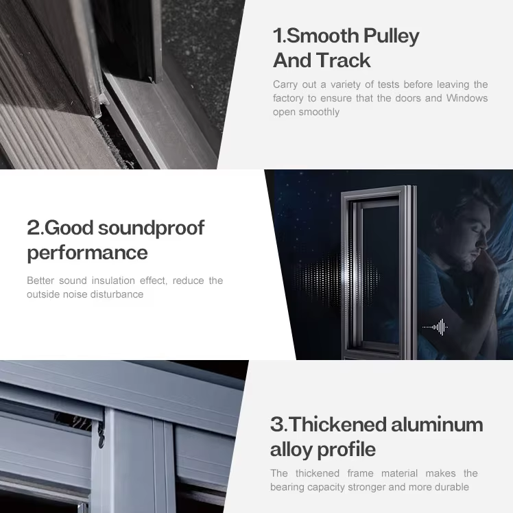 RG85.4 Strength Factory High Quality Soundproofing Aluminum Sliding ...