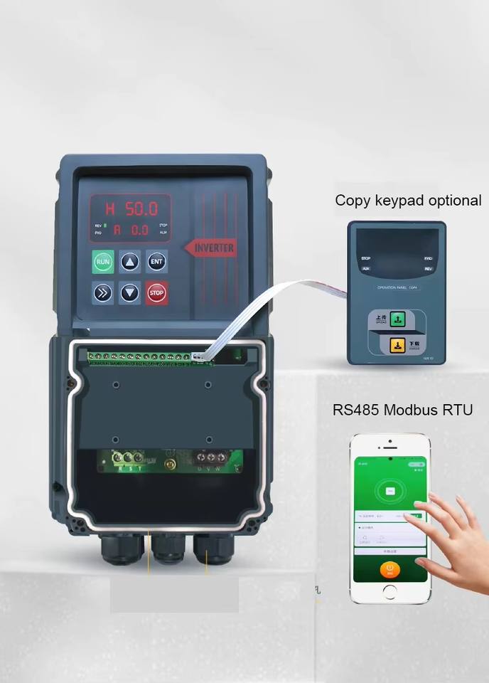 M-drive IP66 Vfd Inverter 2.2KW 380V Theee Phase Waterproof Vfd ...