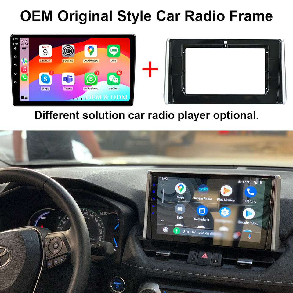 10.1 Inch Android Car Radio Frame for Toyota RAV4 2019-2022 Dashboard ...