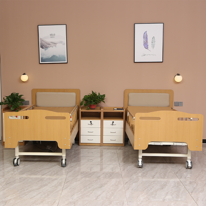 Two 2 Function Hospital Bed Manual Metal Hospital Bed With Toilets ...