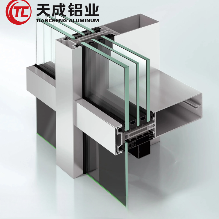 Aluminium Extrusion Profile with Anodize Surface for Facade Cladding