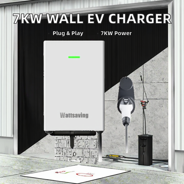 OEM DC 7KW Wall-mounted EV Charger New Home Electric Car Charging ...