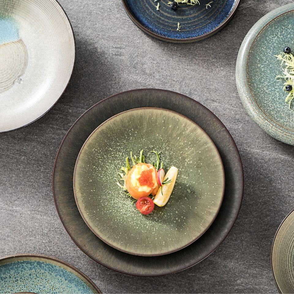 Cups Plates Sets Dinnerware - Rustic Style Vajillas De Porcelana Green ...