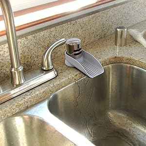 Universal 4° Angled Overflow Spout Extender Silicone Dishwasher Air Gap ...