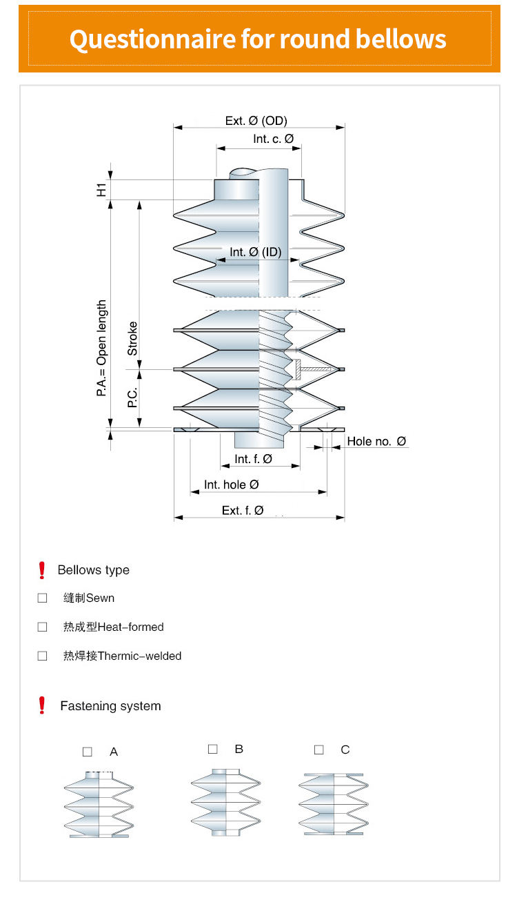 Round Machine Bellows Cover 3D Machine Flexible Hydraulic Cylinder ...