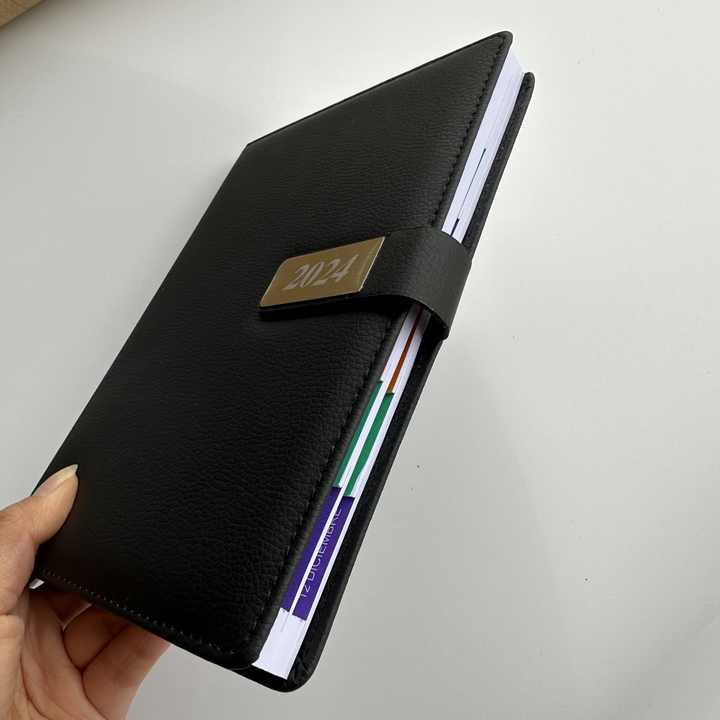Wholesale 2024 A4 A5 Office Year Day Planner - Leather Bound